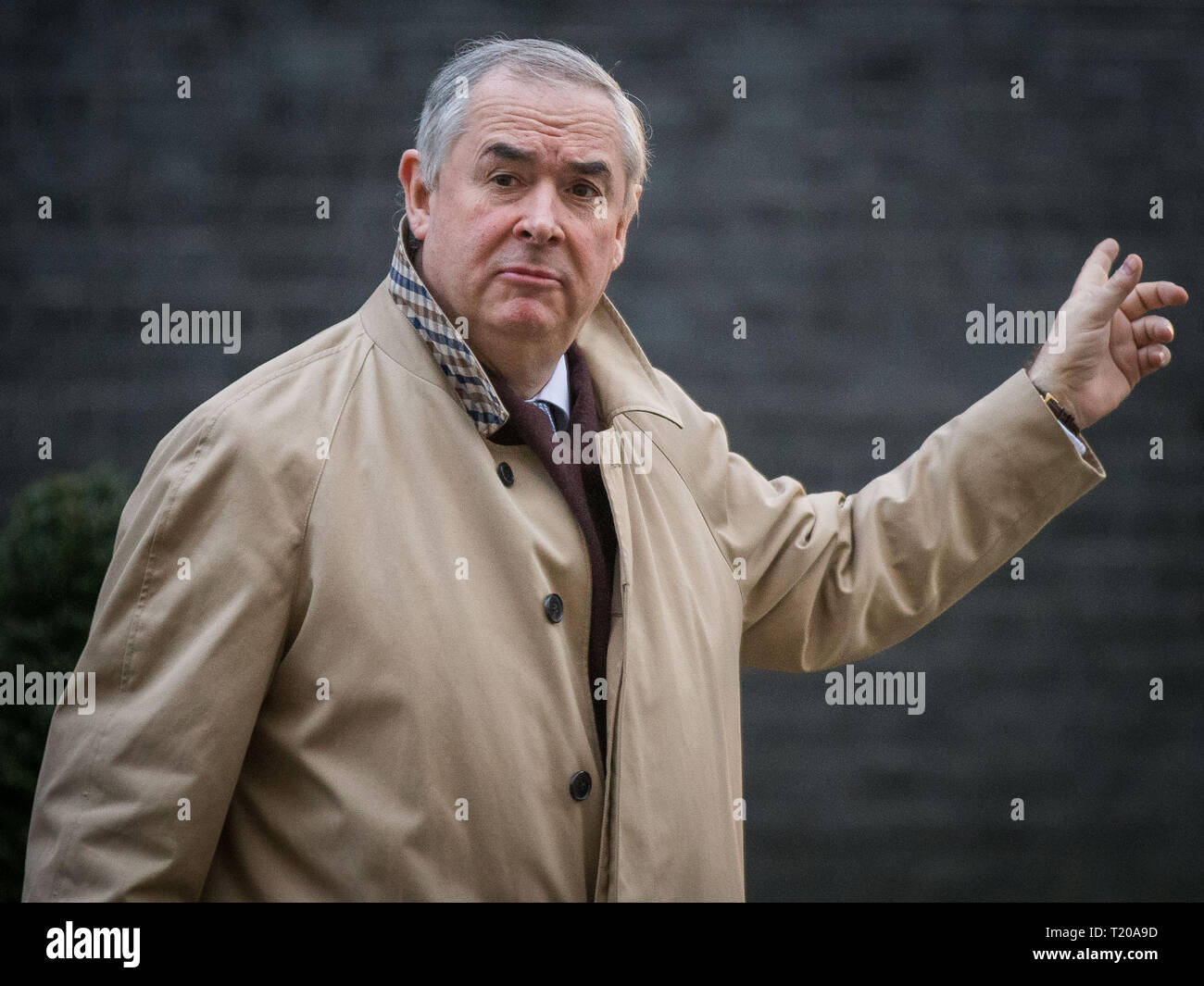 Ministers depart Downing Street following cabinet meeting. Featuring ...