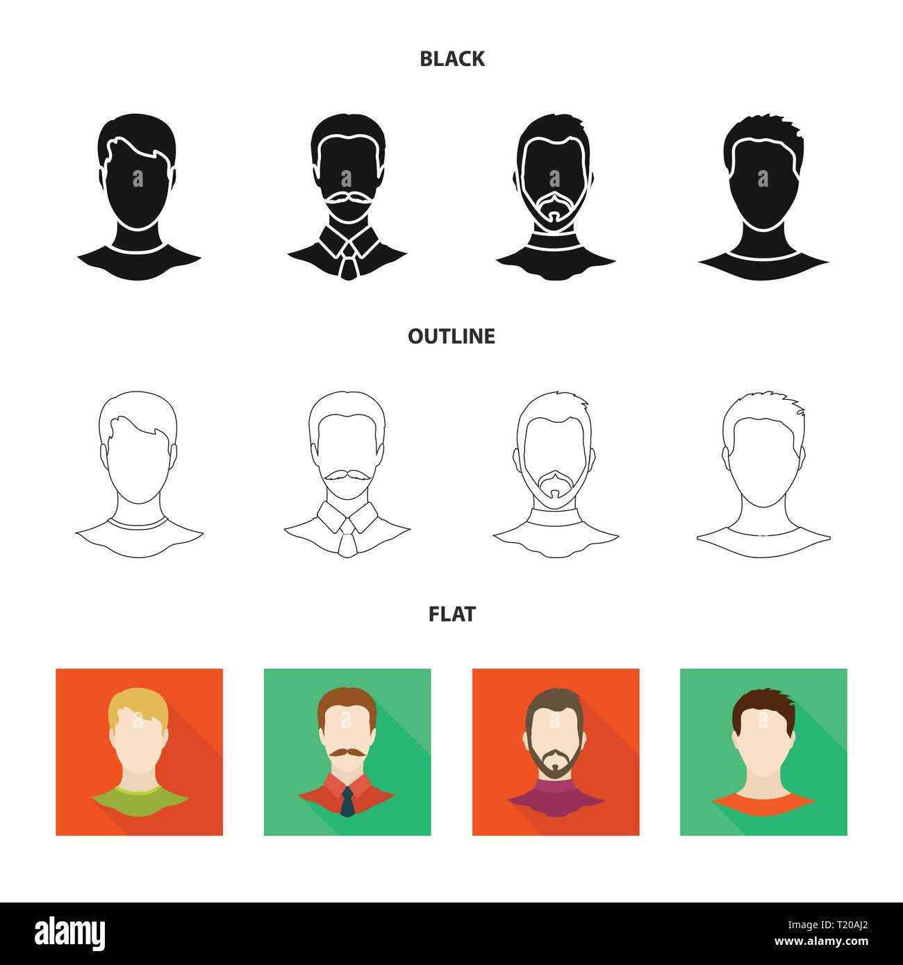 Vector illustration of professional and photo symbol. Set of ...