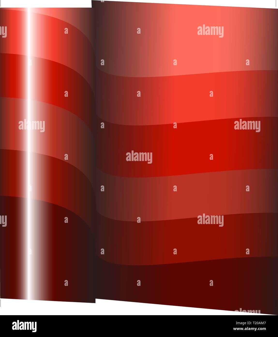 Abstract red background - horizontal 3d stripes Stock Vector Image ...