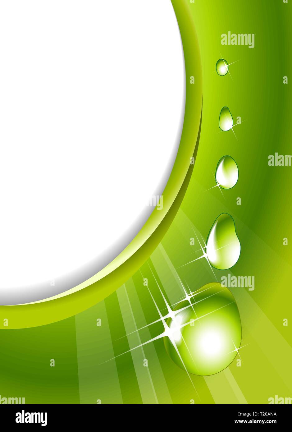 Water drops - abstract background with place for your text Stock Vector ...