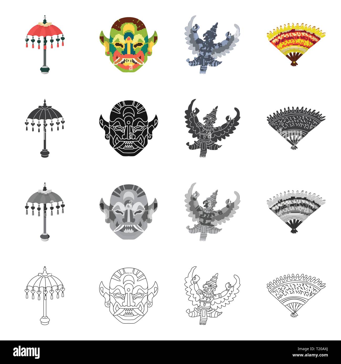 Sun bird wayang of jatayu hi-res stock photography and images - Alamy