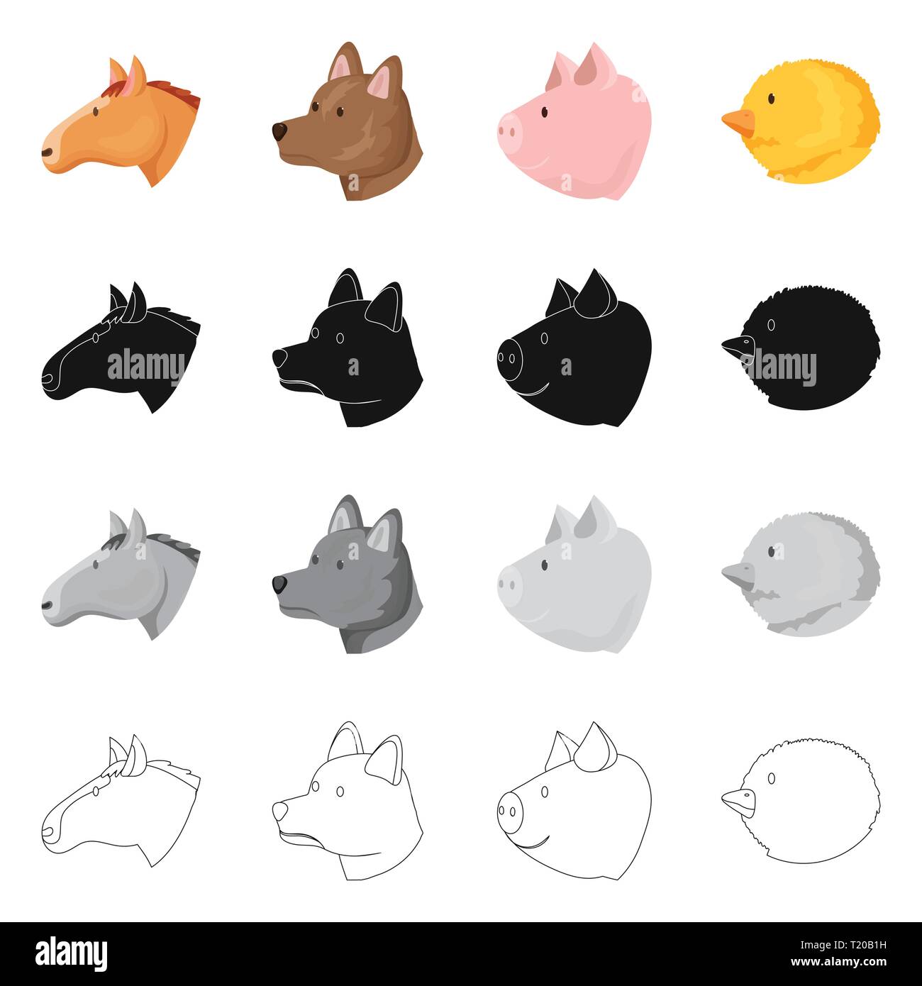 Goat rearing Stock Vector Images - Alamy