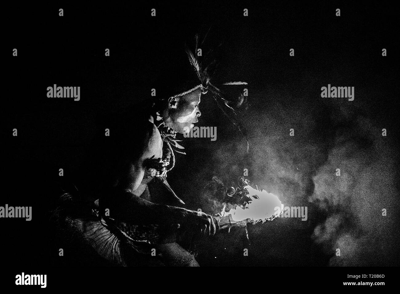 Fire ritual shaman hi-res stock photography and images - Alamy