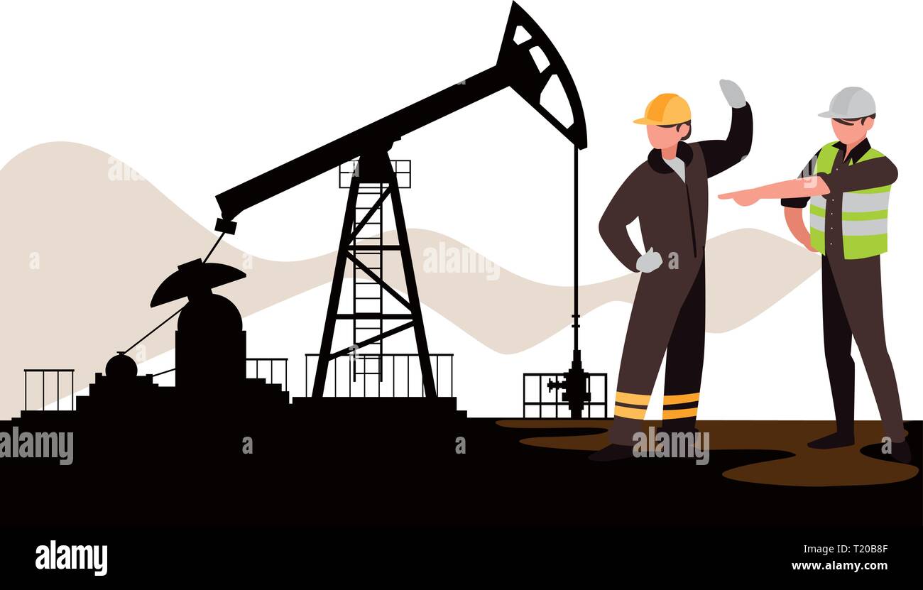 Oil Field Worker Clipart