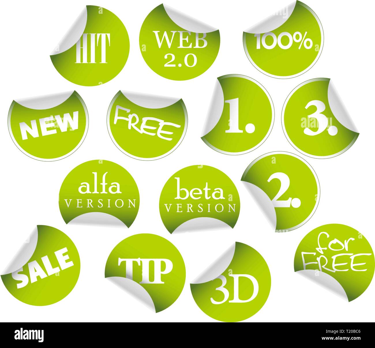 Labels badges and stickers with various texts Stock Vector Image & Art ...