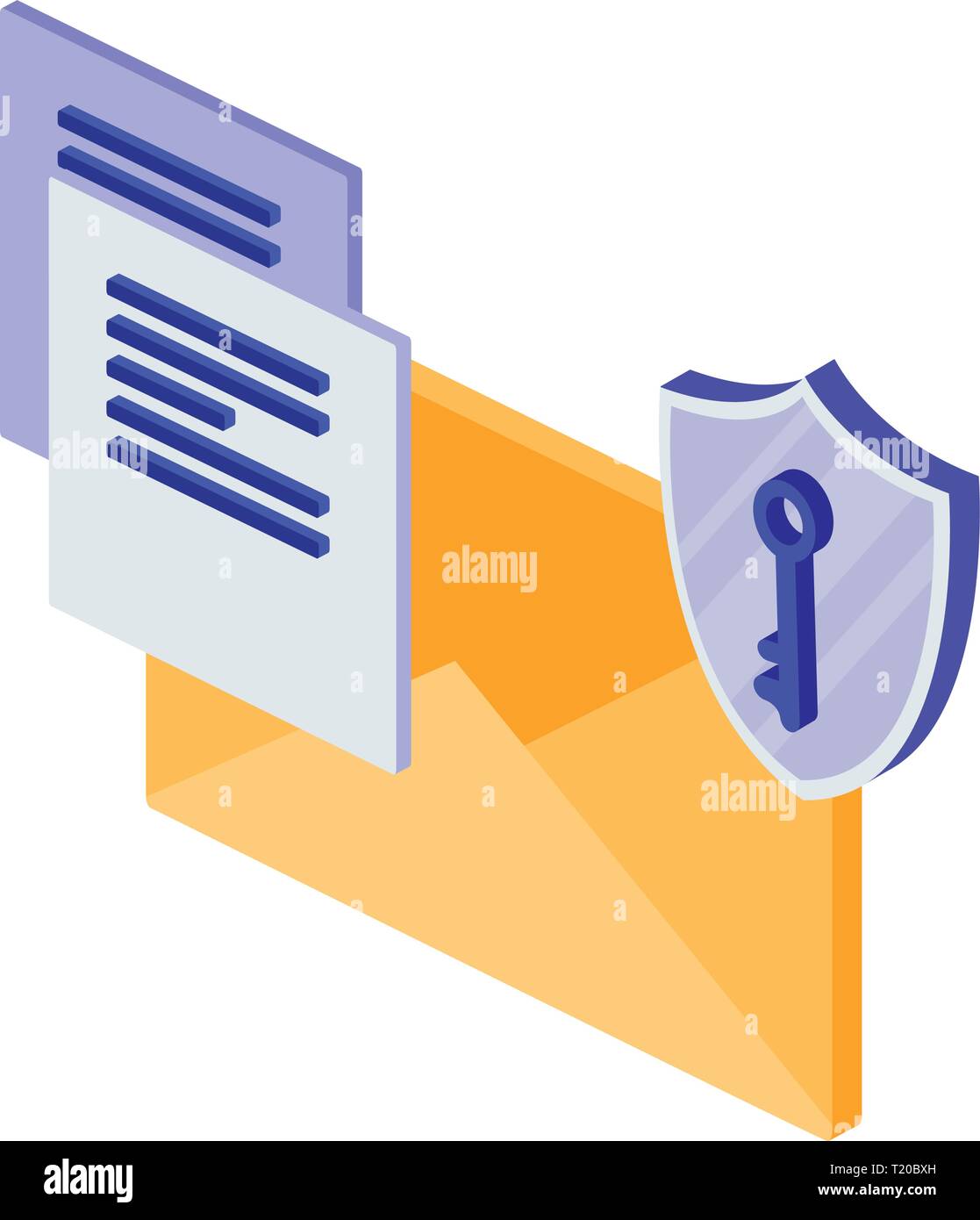 Shield mail icon guard hi-res stock photography and images - Alamy
