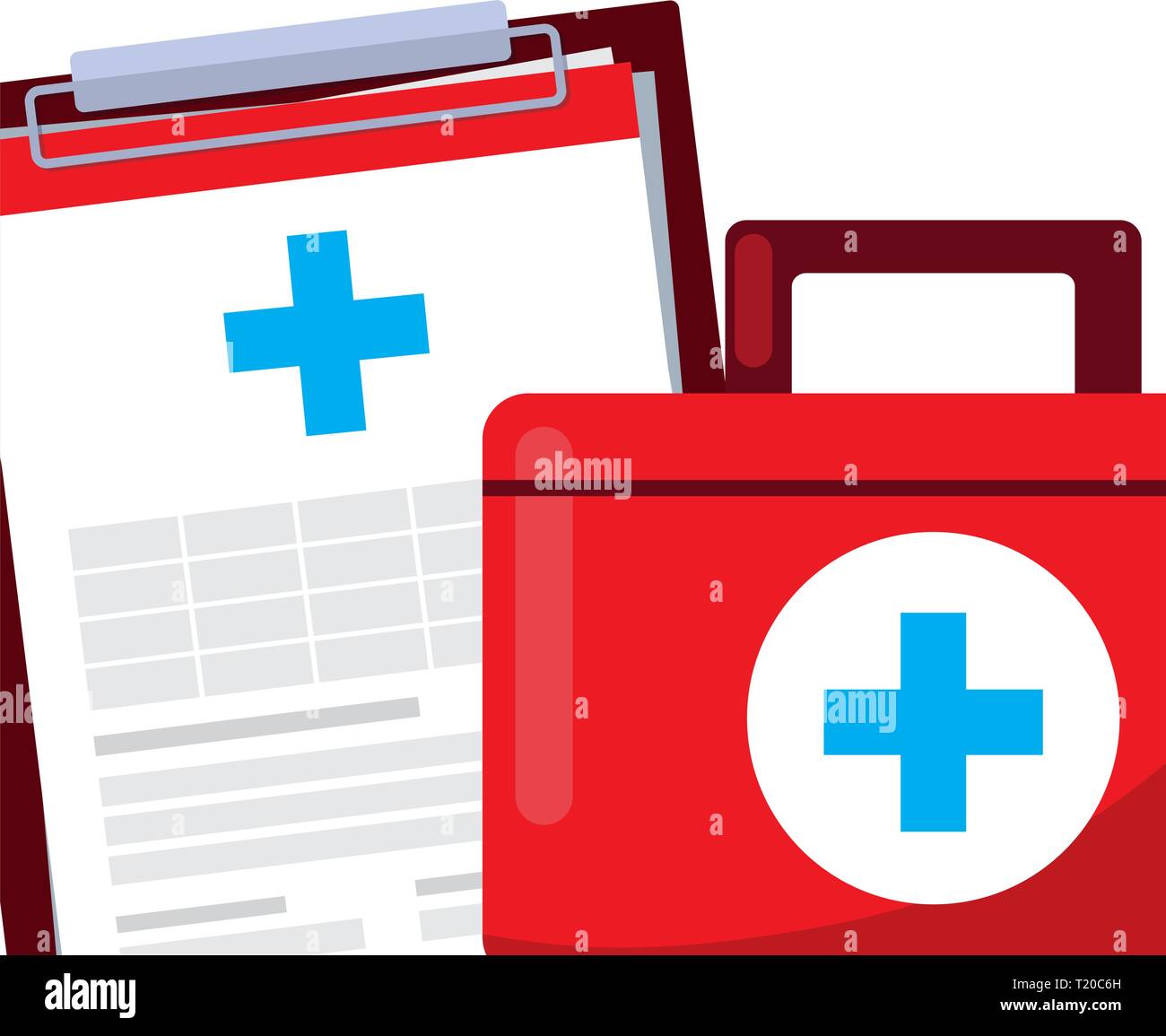 medical order checklist and medicine icons vector illustration design ...