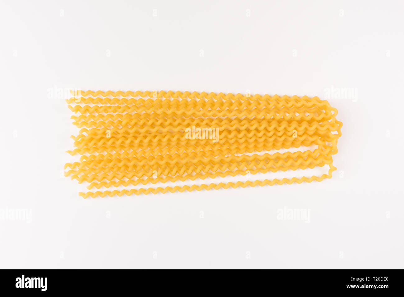 uncooked spaghetti noodles isolated on a white background Stock Photo ...
