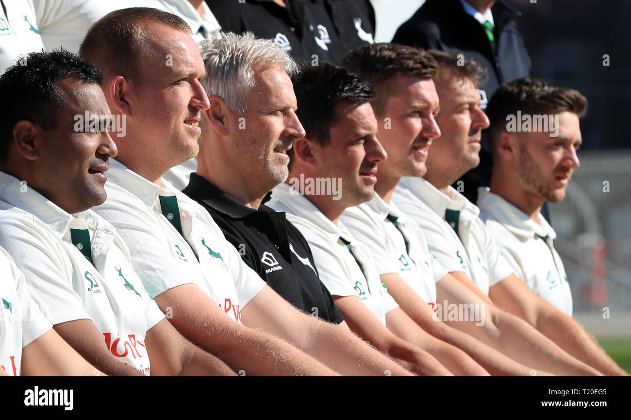 Nottinghamshire's (left-right) Samit Patel, Luke Fletcher, Headcoach ...