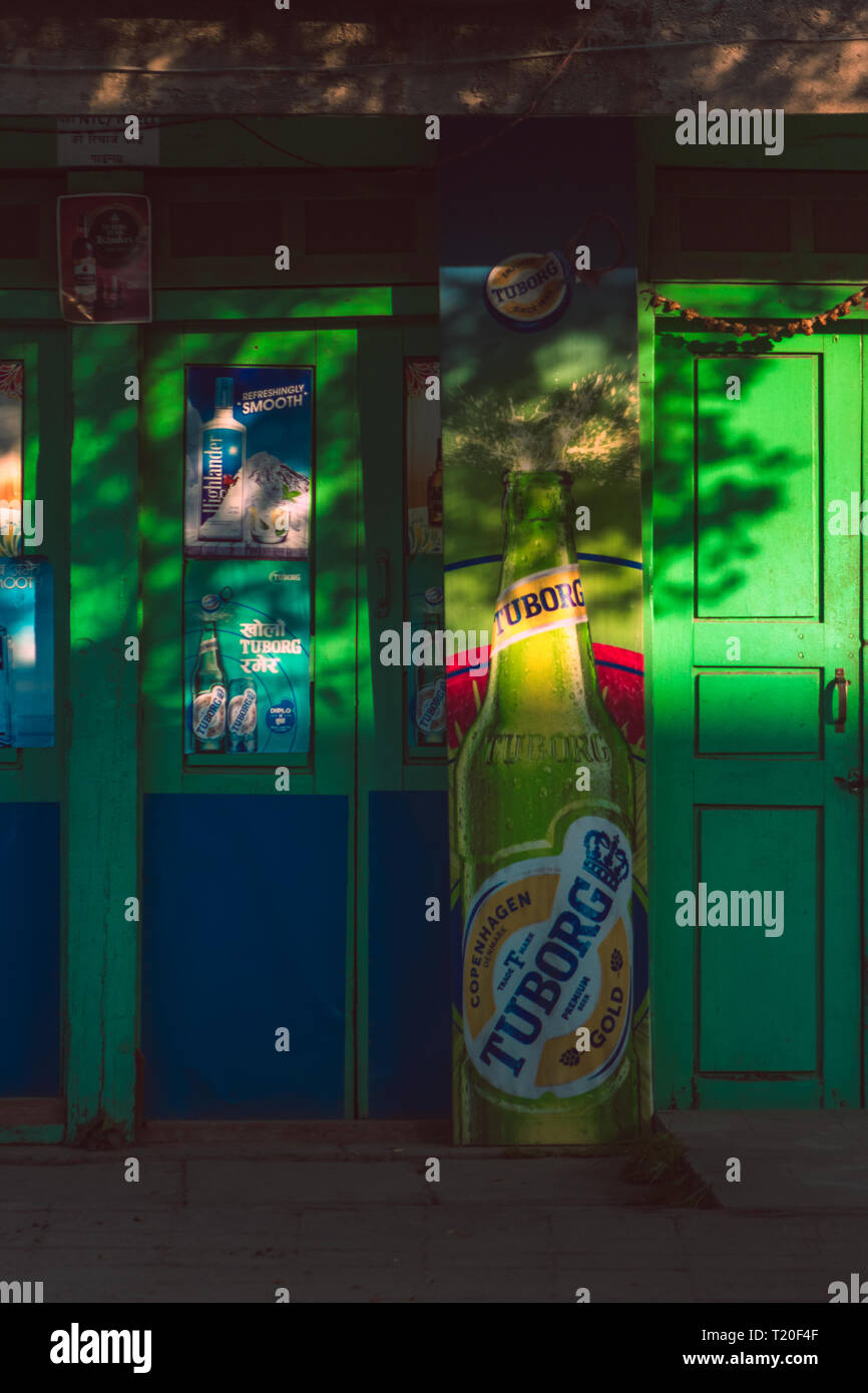 Tuborg Poster for advertisement Stock Photo - Alamy
