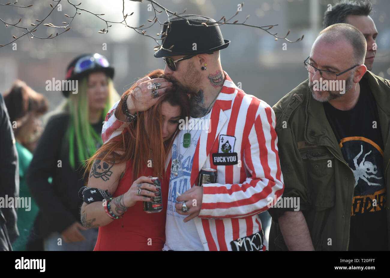 Fans of Keith Flint fill the streets of Braintree as the late singer's ...