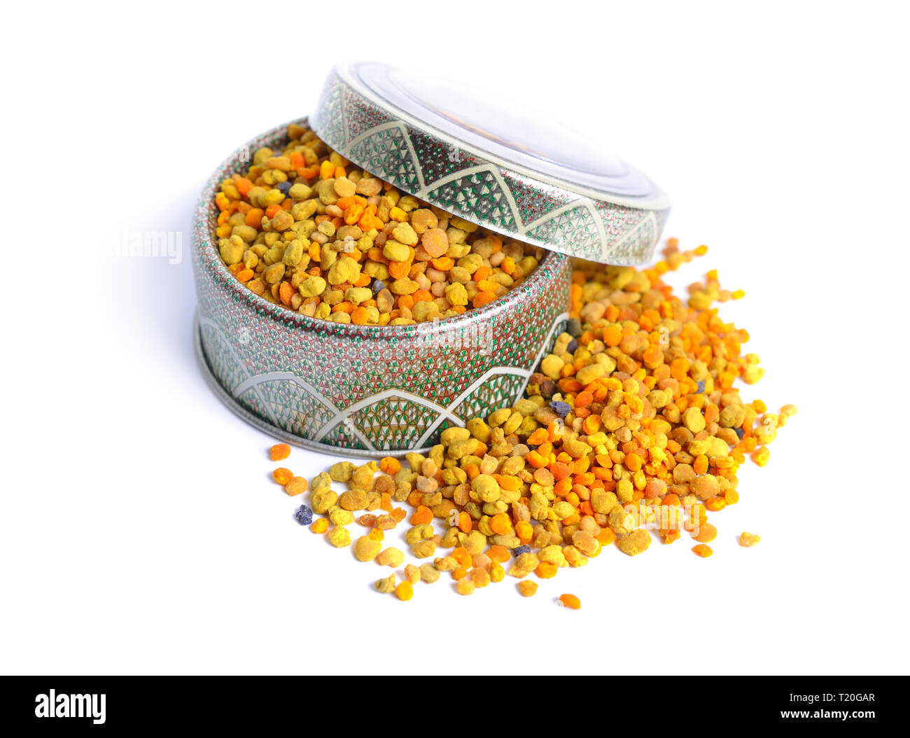 Bee pollen baskets isolated on white background Stock Photo - Alamy