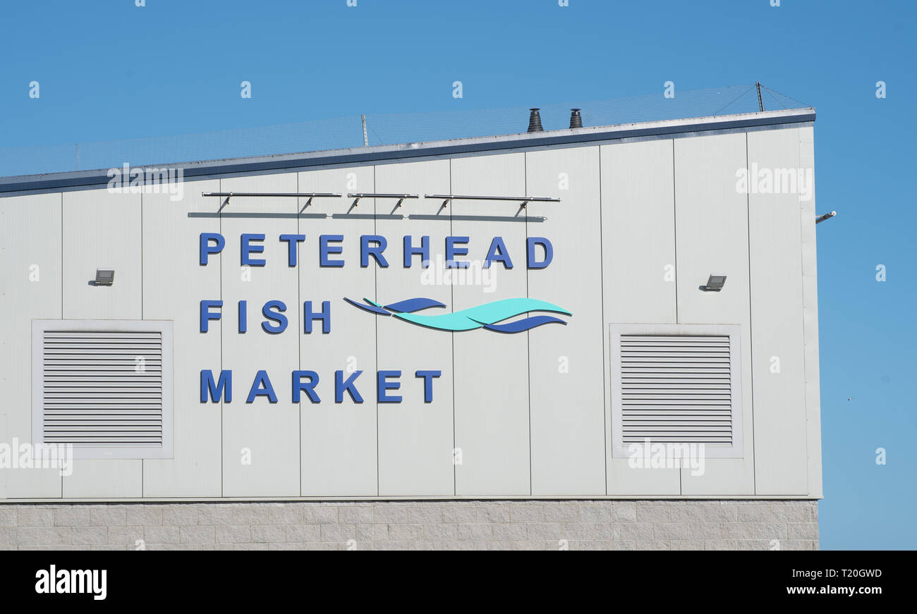 Peterhead Fish Market, in Aberdeenshire, the north east port which sees ...
