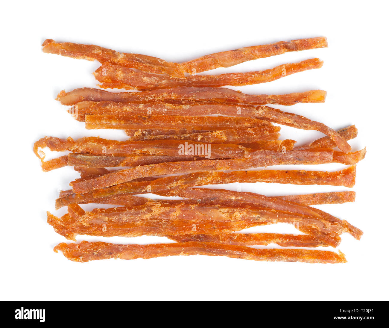 Dried salted fish sticks isolated on white Stock Photo - Alamy