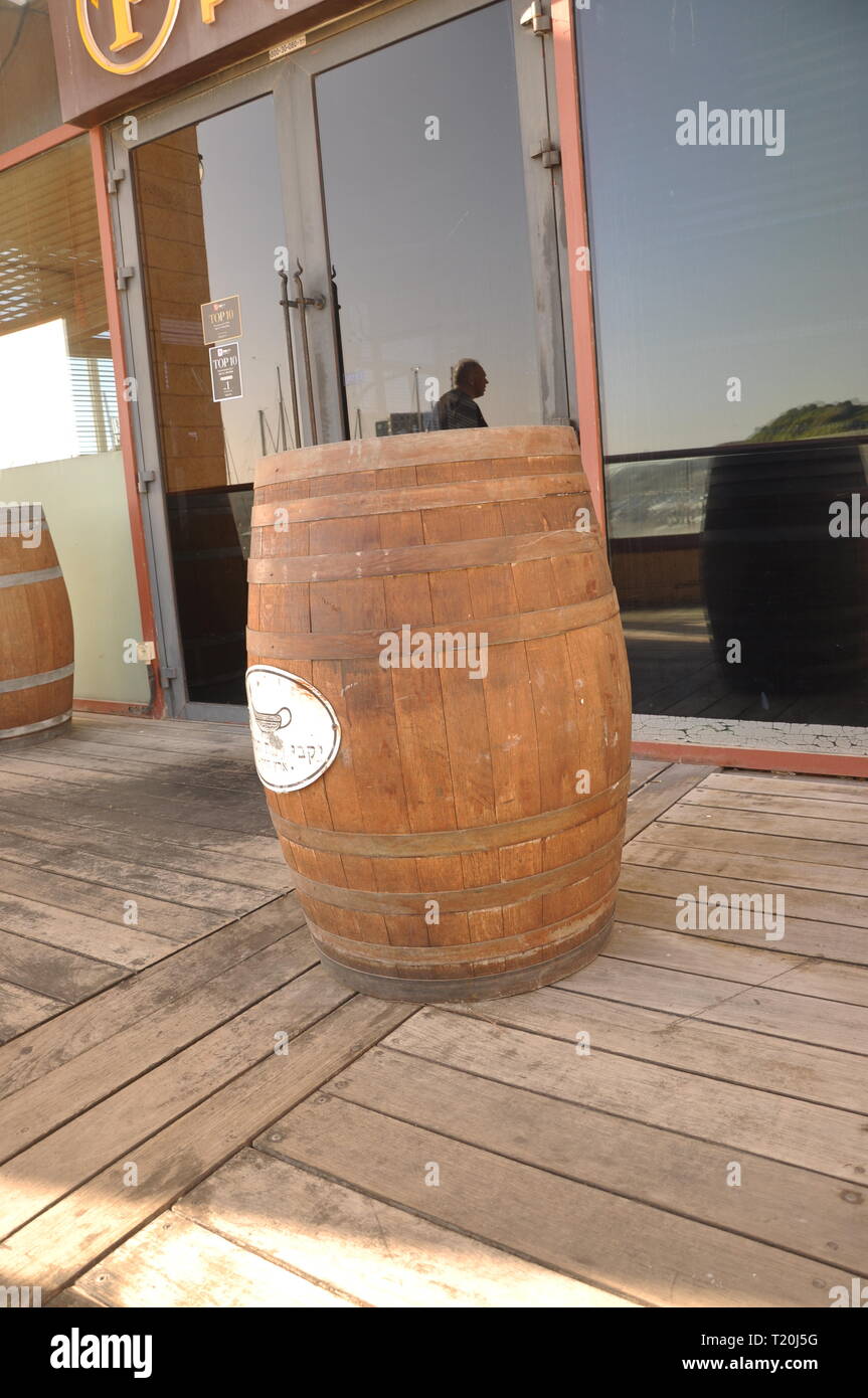 A barrel by a window Stock Photo - Alamy