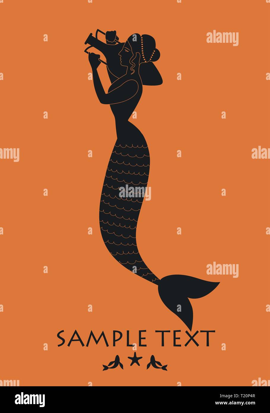 Siren mythology illustration Stock Vector Images - Alamy