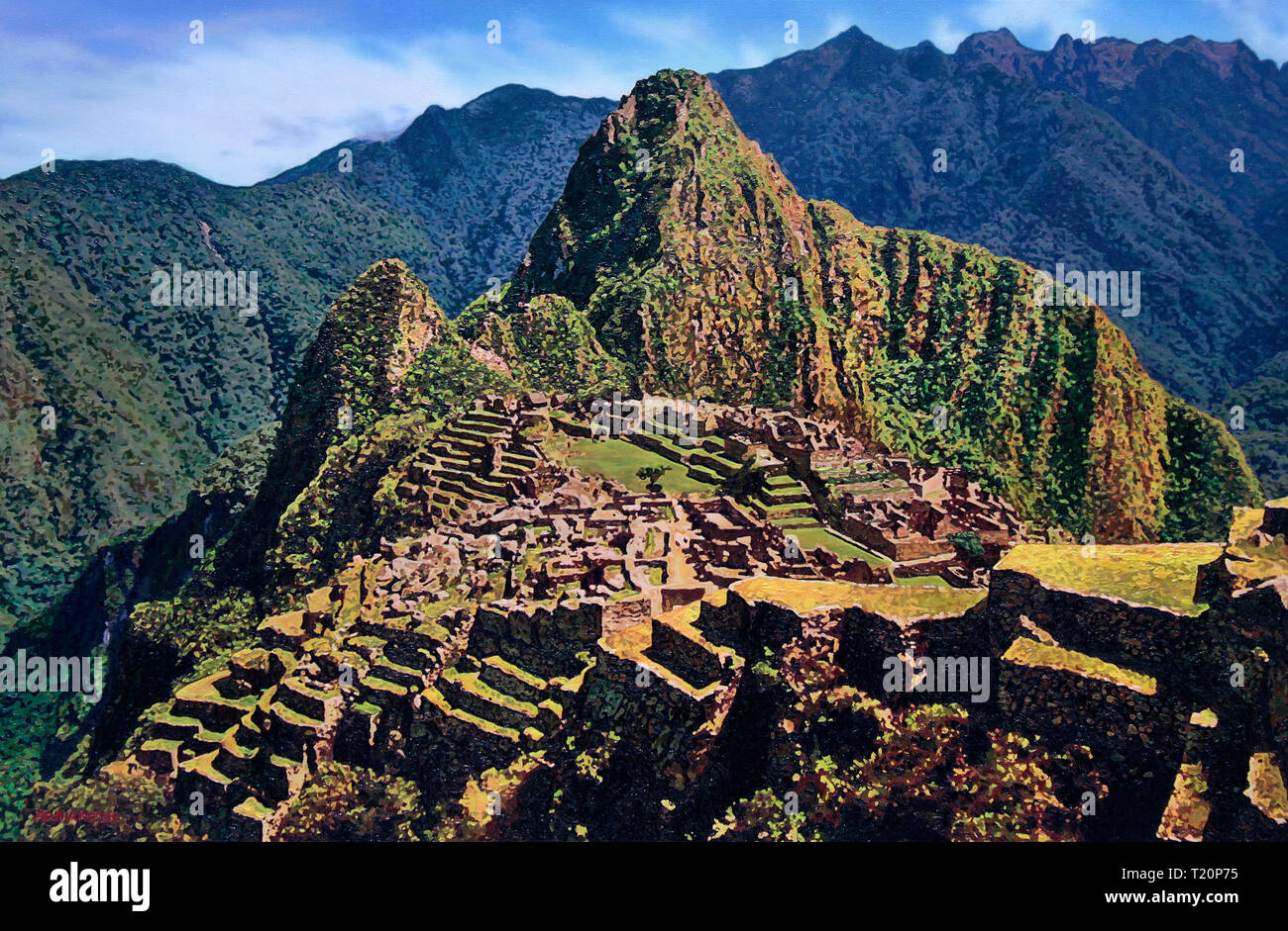 Machu picchu art hi-res stock photography and images - Alamy