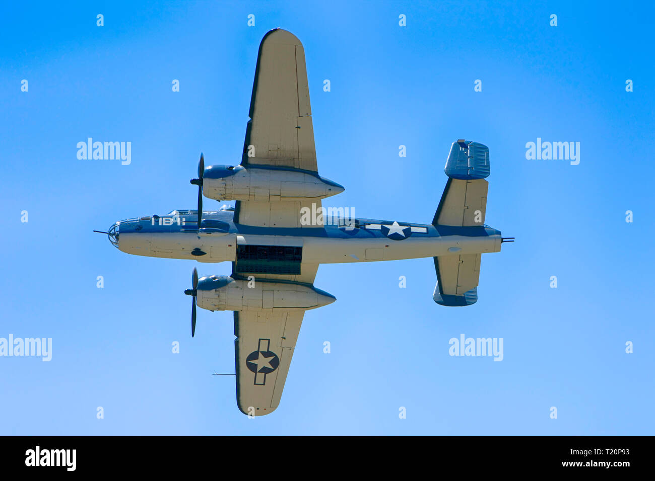 A WW2 USNavy PBJ-1 (B25 Mitchell) bomber at the Tucson Air Show in ...