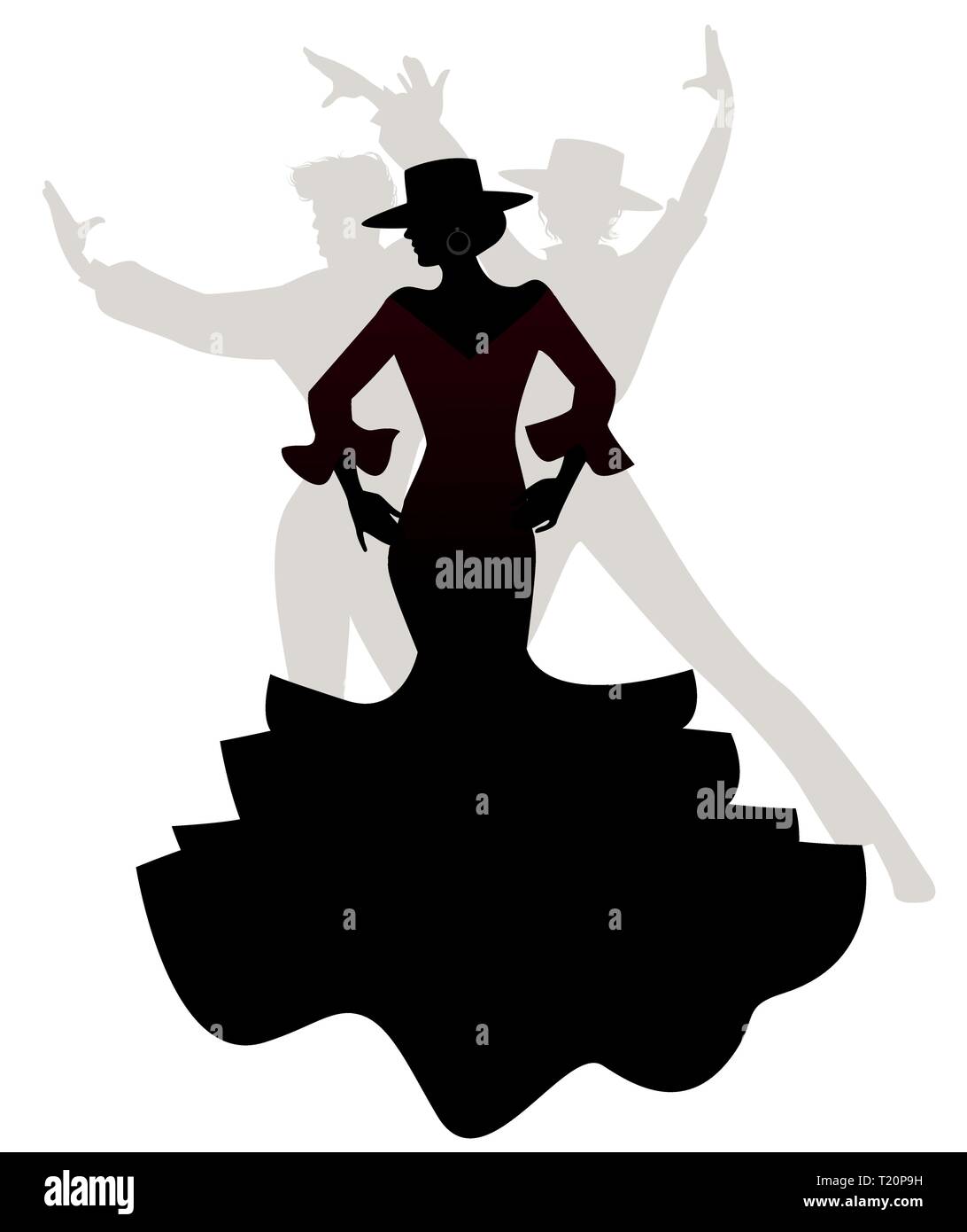 Man woman ballet dancers Stock Vector Images - Alamy