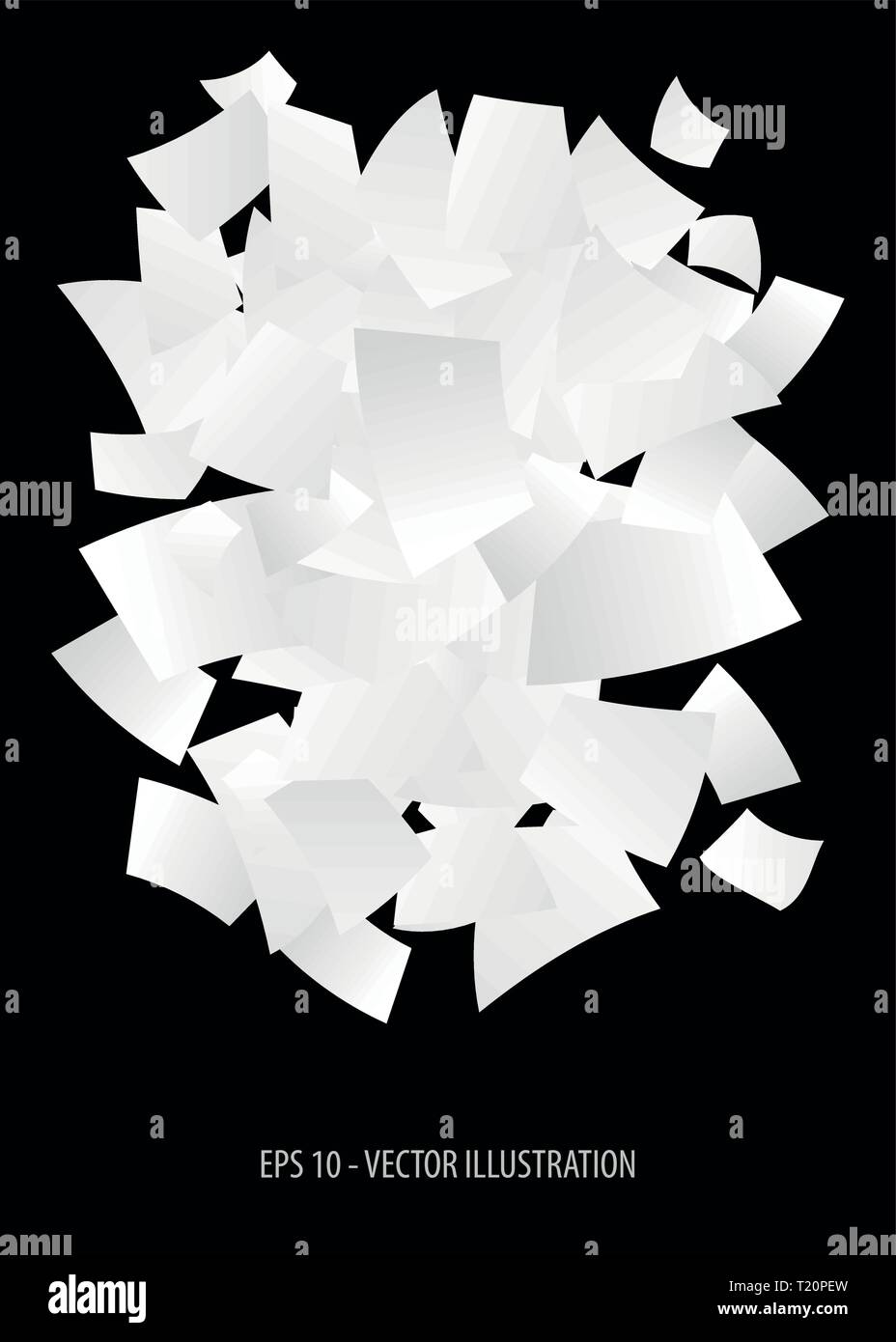 Flying sheets of paper isolated vector hi-res stock photography and ...