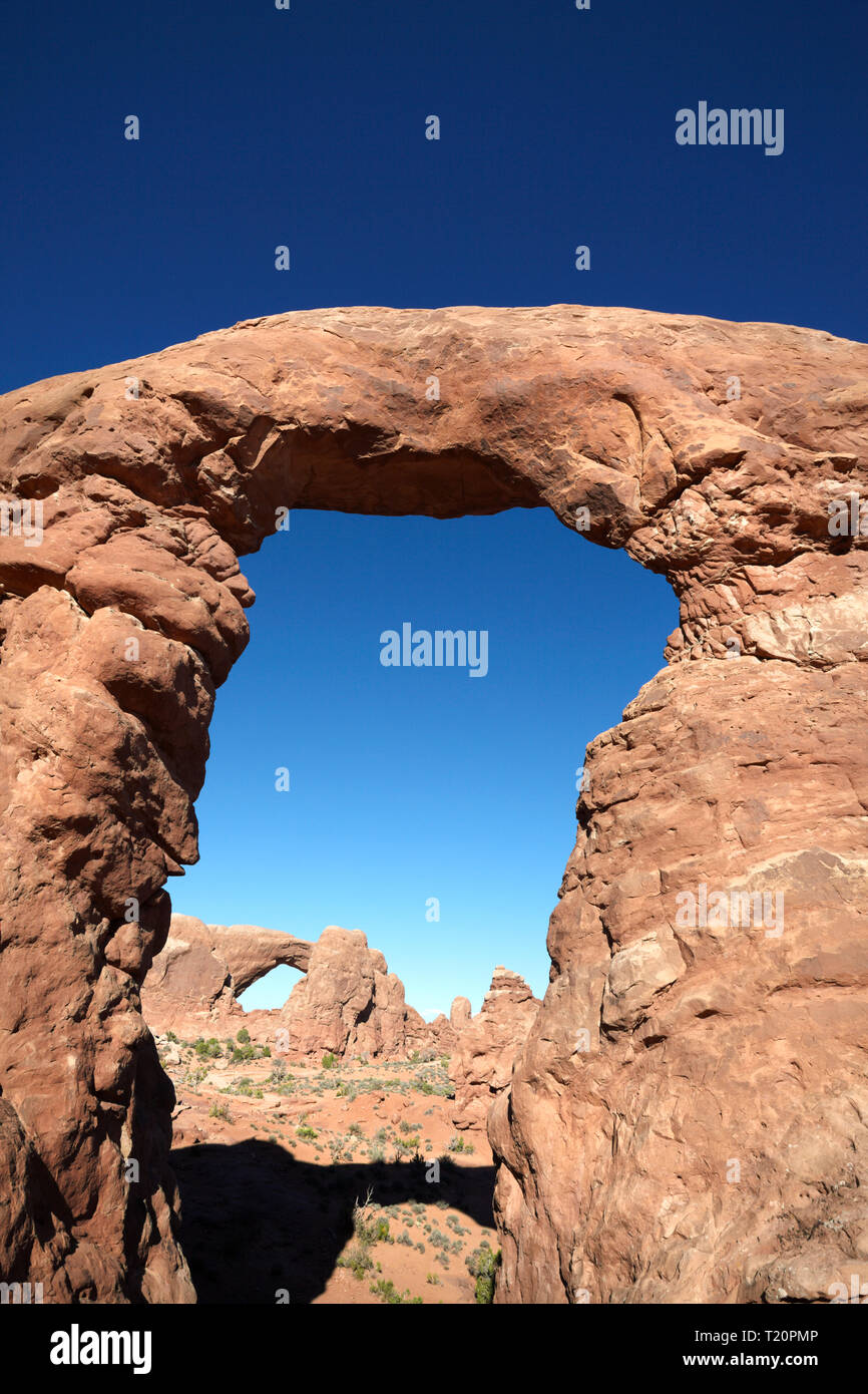 Turret Arch, Arches National Park, Utah, America Stock Photo - Alamy