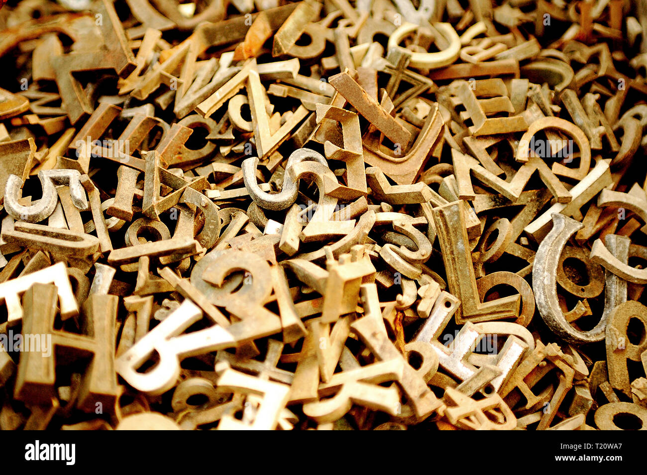 Forged letters hi-res stock photography and images - Alamy