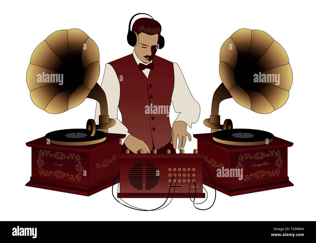 Charleston dance gramophone hi-res stock photography and images - Alamy
