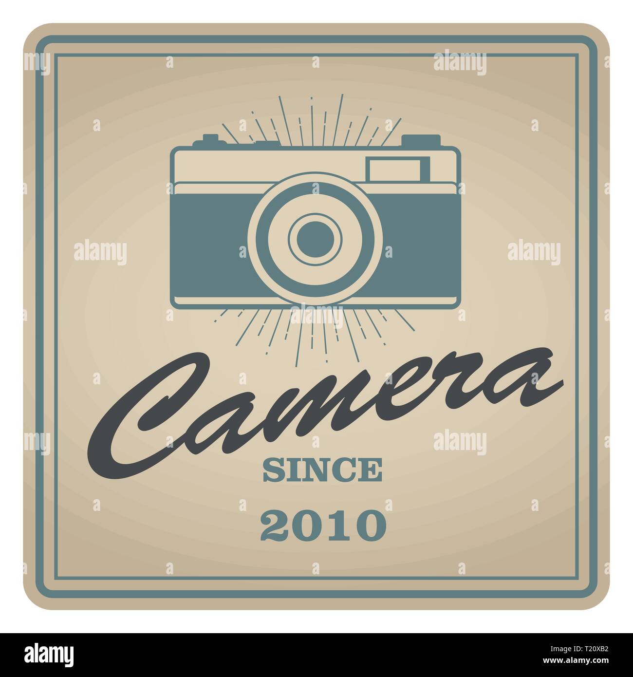 Vintage emblem of retro photo camera Stock Vector Image & Art - Alamy