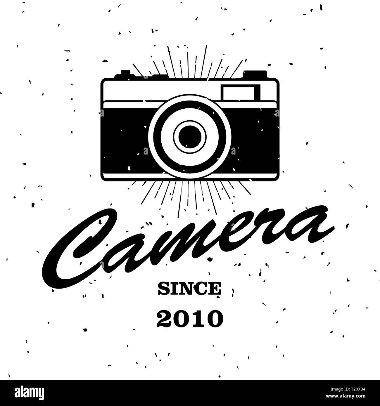 Vintage emblem of retro photo camera Stock Vector Image & Art - Alamy