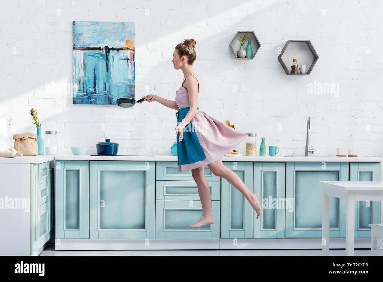Kitchen wall art idea hi-res stock photography and images - Alamy