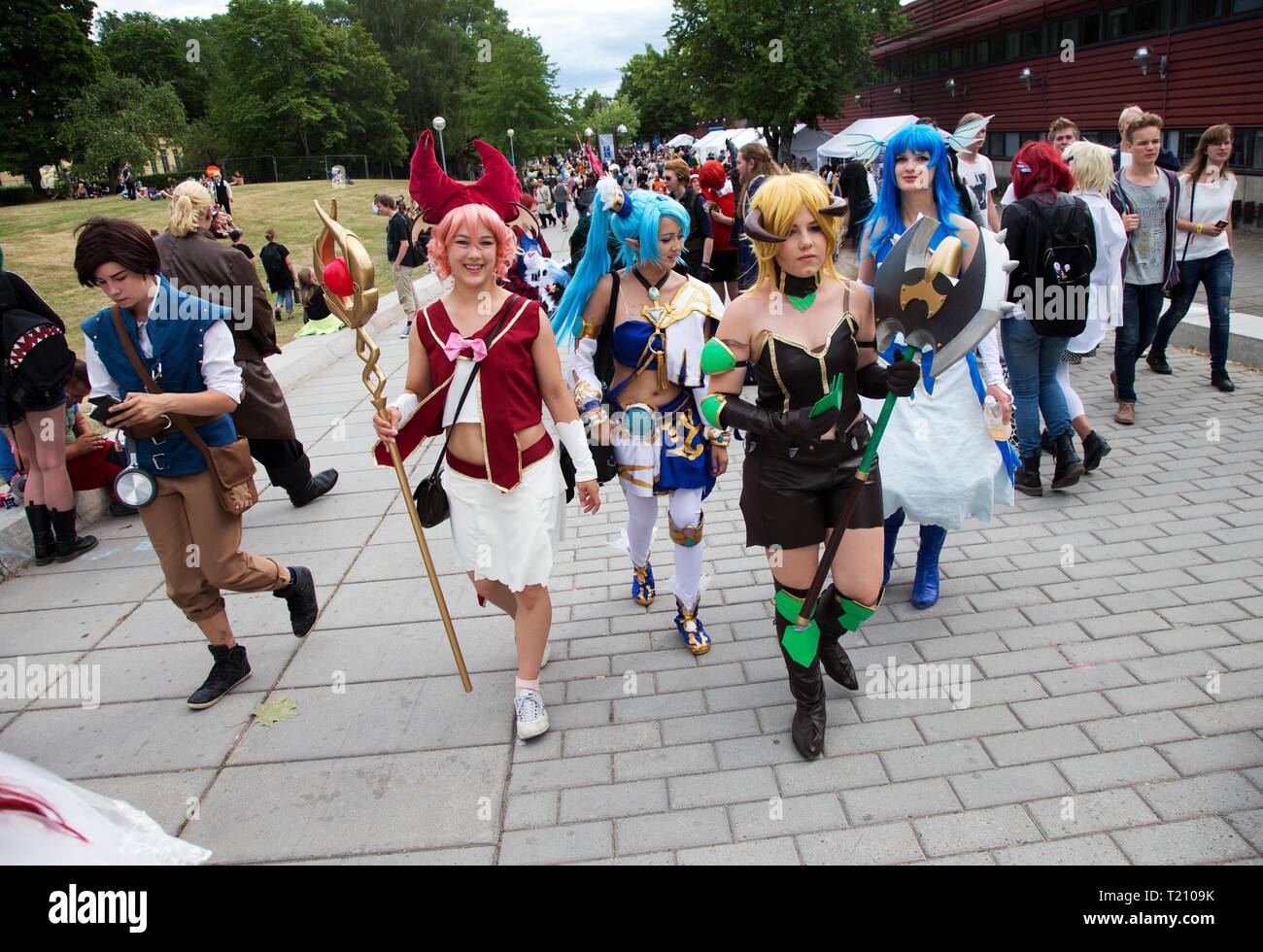 On Friday, it was time for the cosplay festival, NärCon, big parade ...