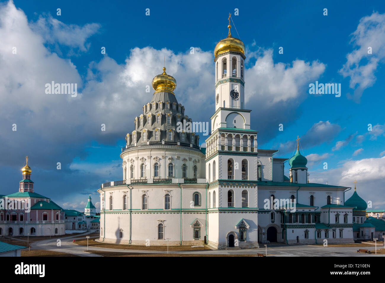 View of Resurrection Cathedral of the New Jerusalem Monastery, which is ...