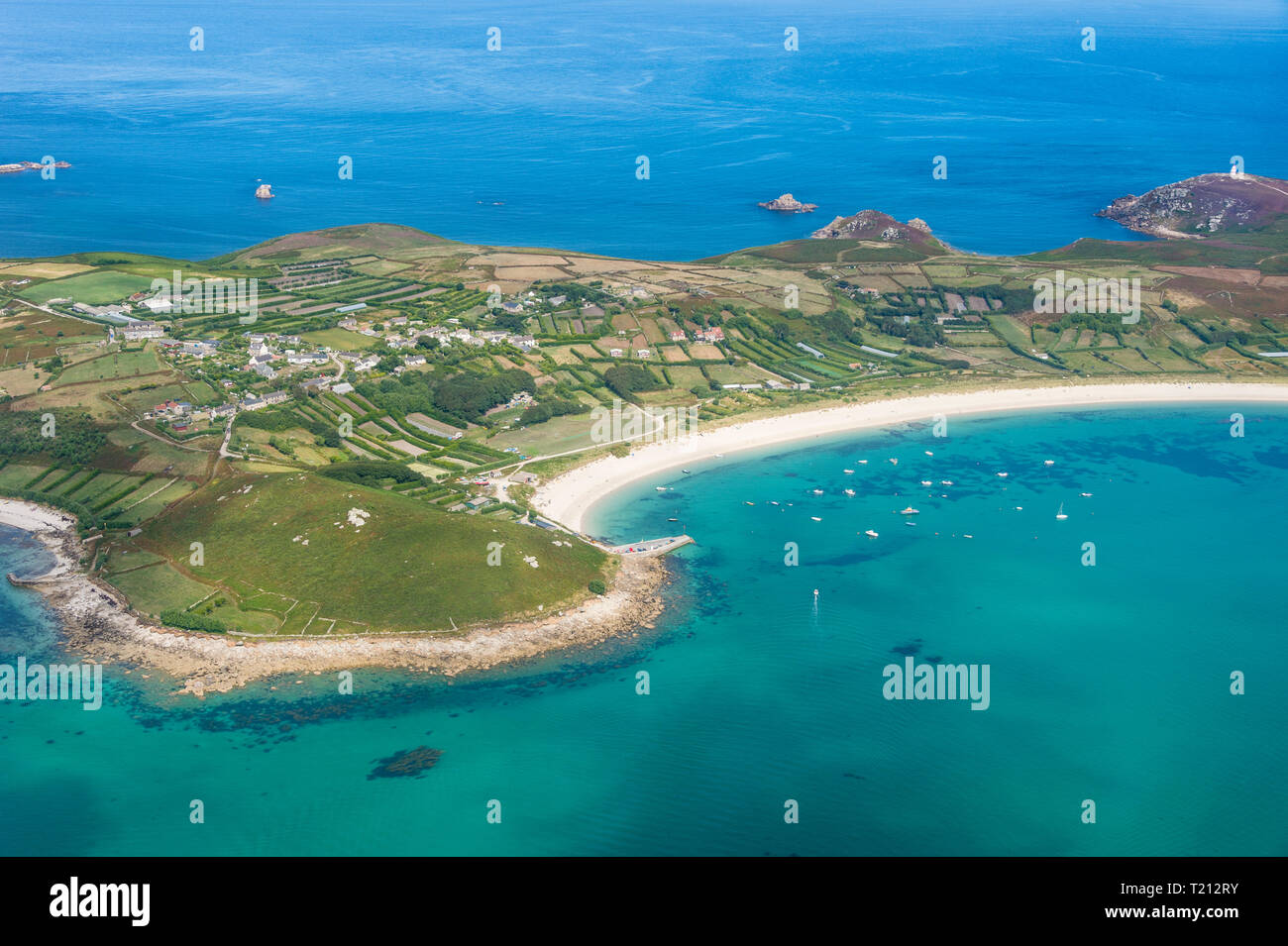 The isles of scilly aerial hi-res stock photography and images - Alamy
