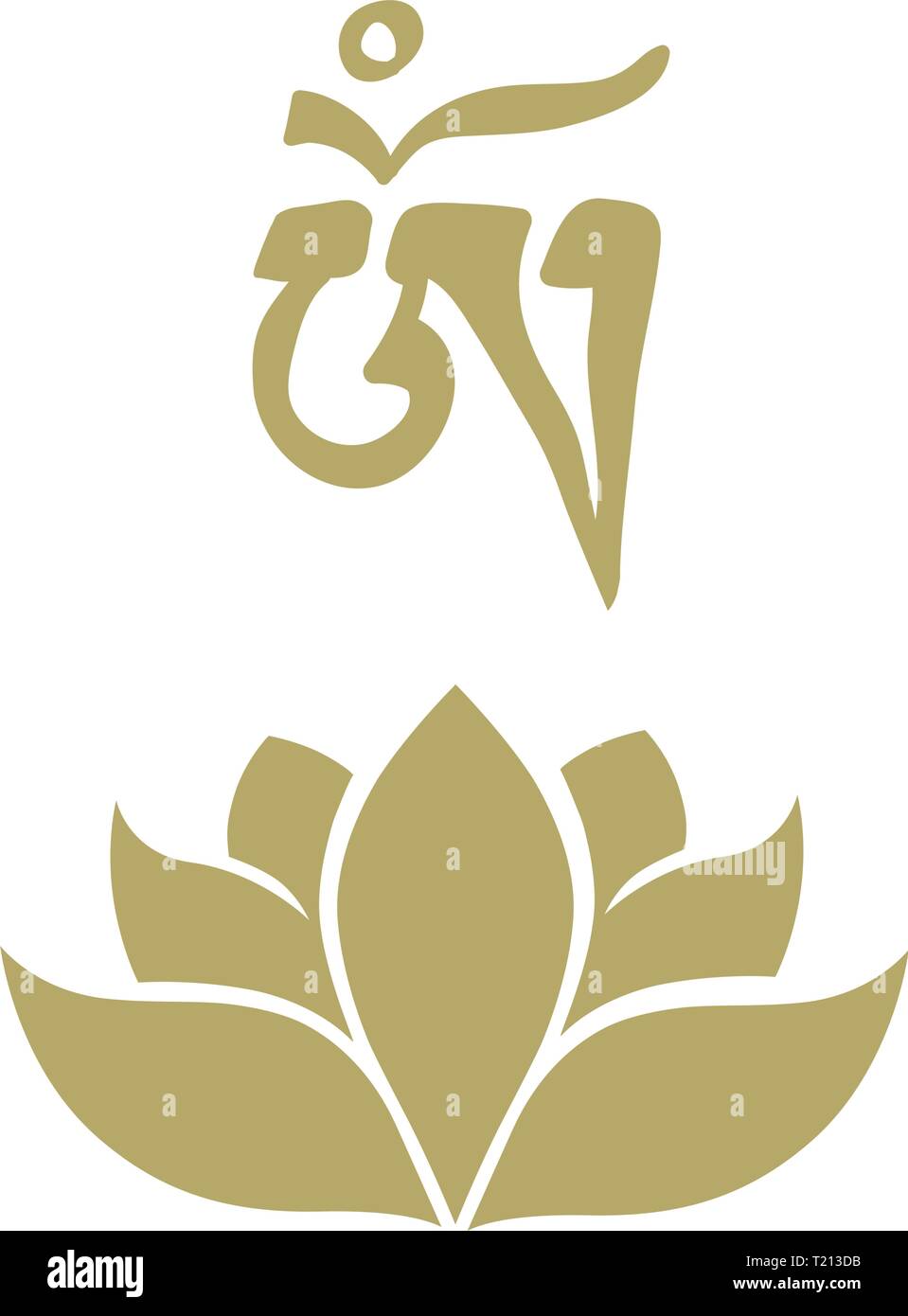 om lotus, vector Stock Vector Image & Art - Alamy