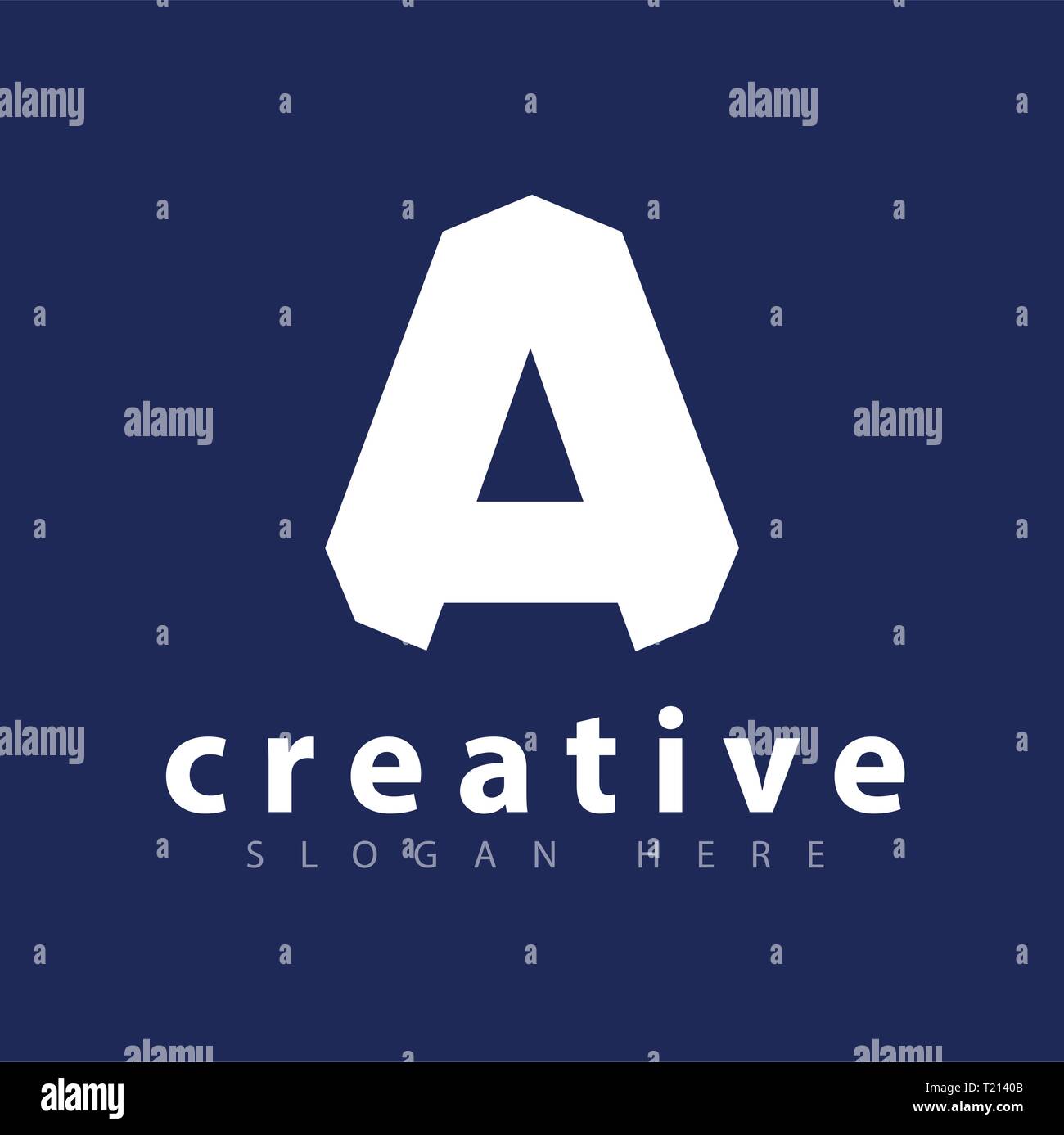 A letter hexagonal logo design vector template Stock Vector Image & Art ...