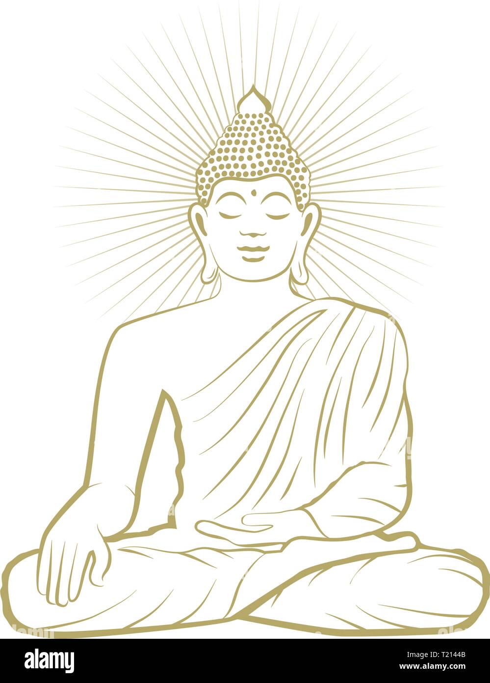 Buddha vector hi-res stock photography and images - Alamy
