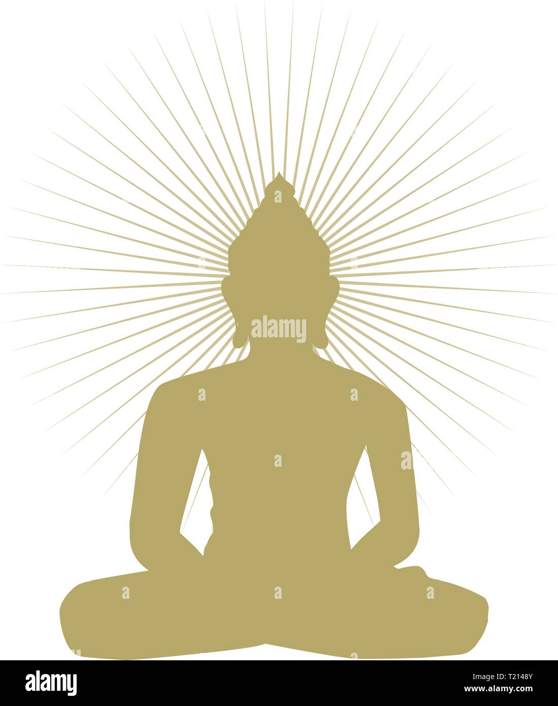 Golden Buddha, vector Stock Vector Image & Art - Alamy