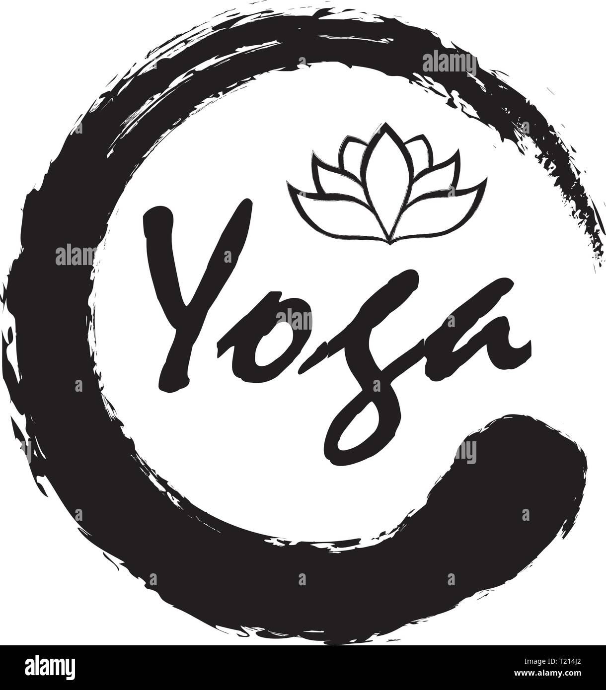 Lotus flower and zen symbol Stock Vector Image & Art - Alamy