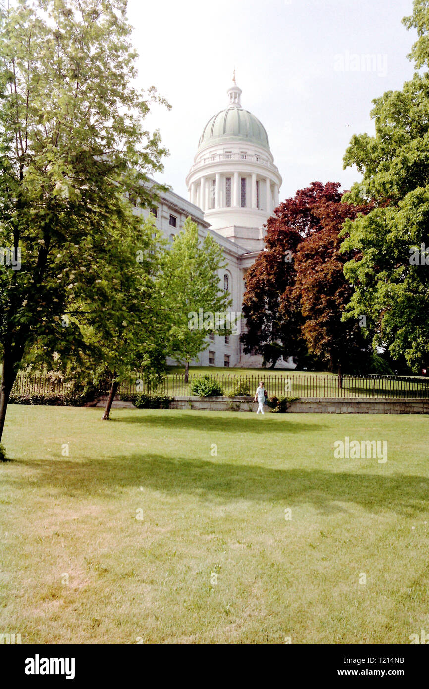 The State Capital Building of Maine at Augusta Stock Photo - Alamy