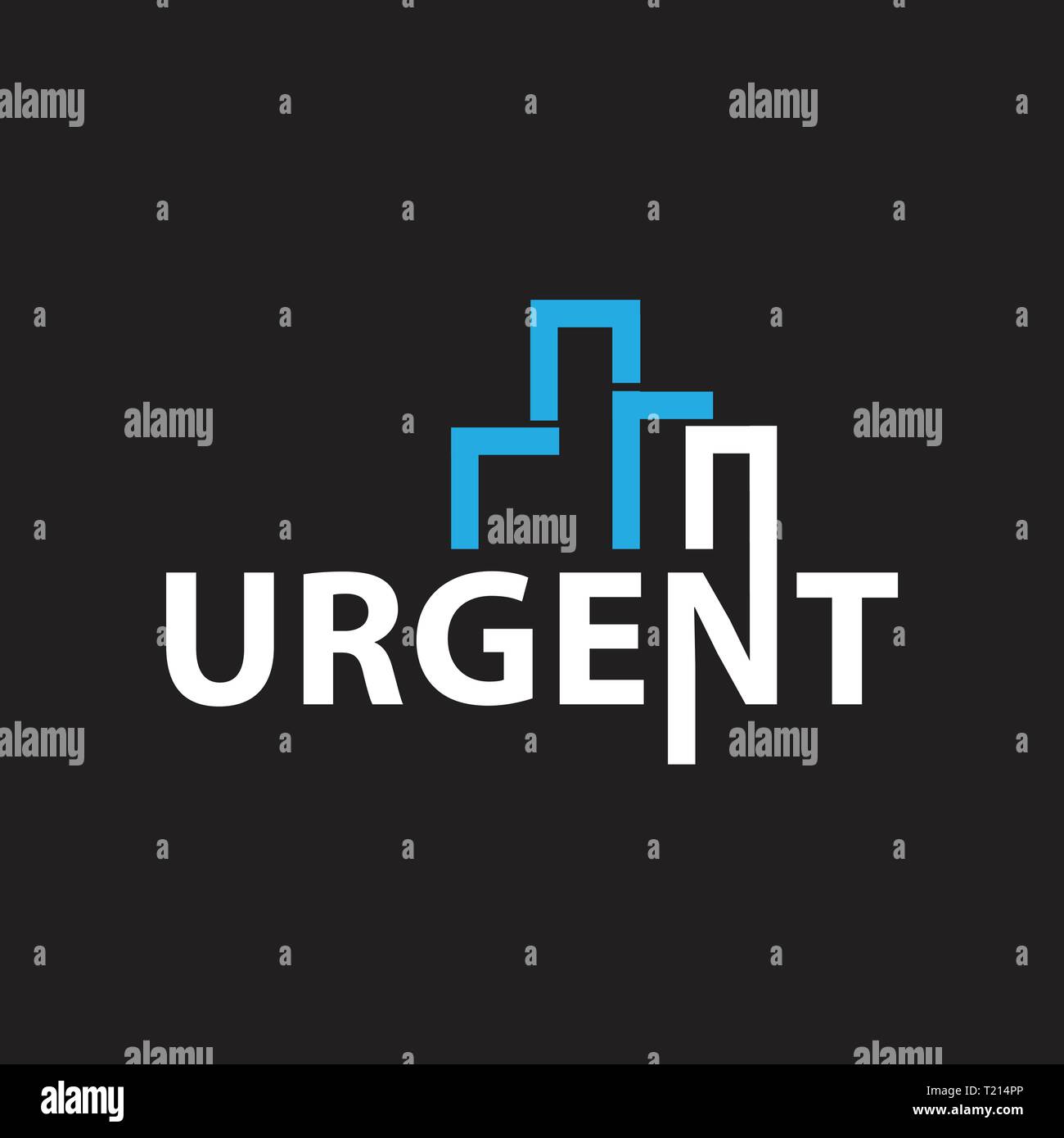 Urgent build logo icon vector template Stock Vector Image & Art - Alamy
