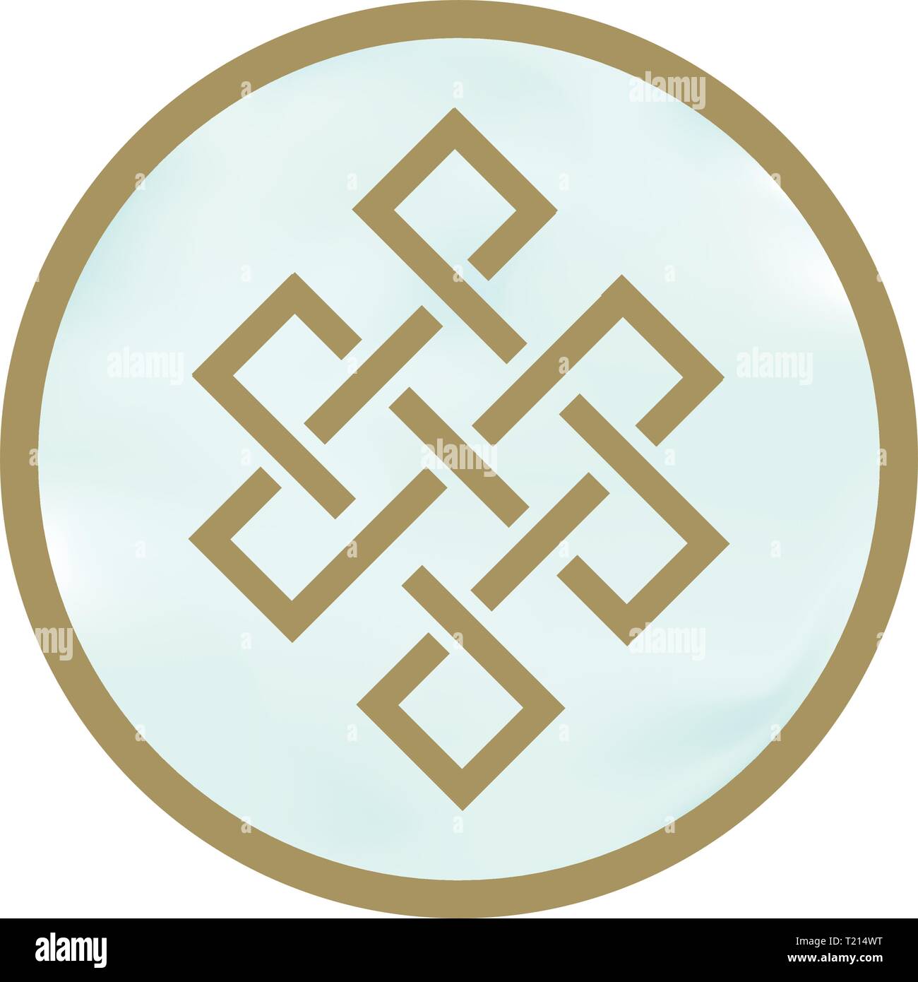 Buddhist symbol eternal knot Stock Vector Image & Art - Alamy