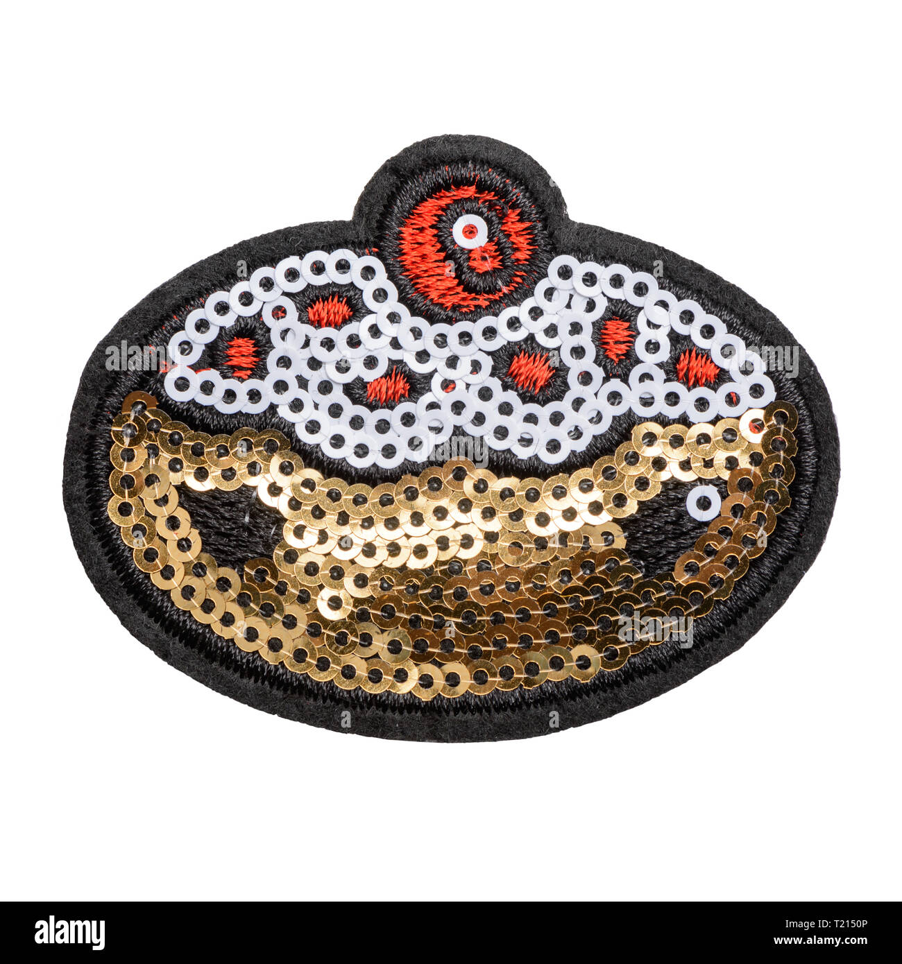 Sequin patch isolated on white Stock Photo - Alamy