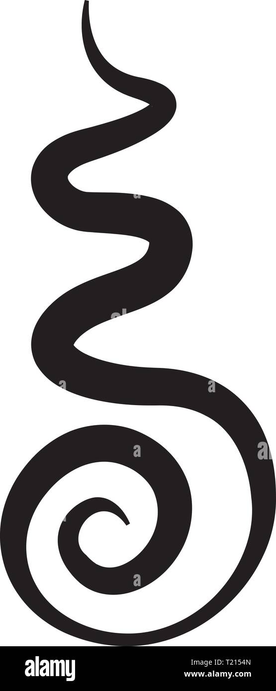 Buddhist Symbol Unalome Stock Vector Image & Art - Alamy