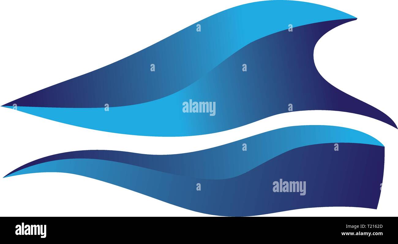 abstract ocean waves, logo Stock Vector Image & Art - Alamy