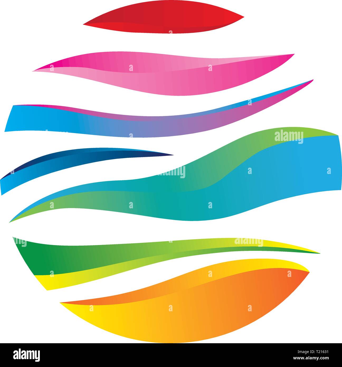 Colorful round logo Stock Vector Images - Alamy