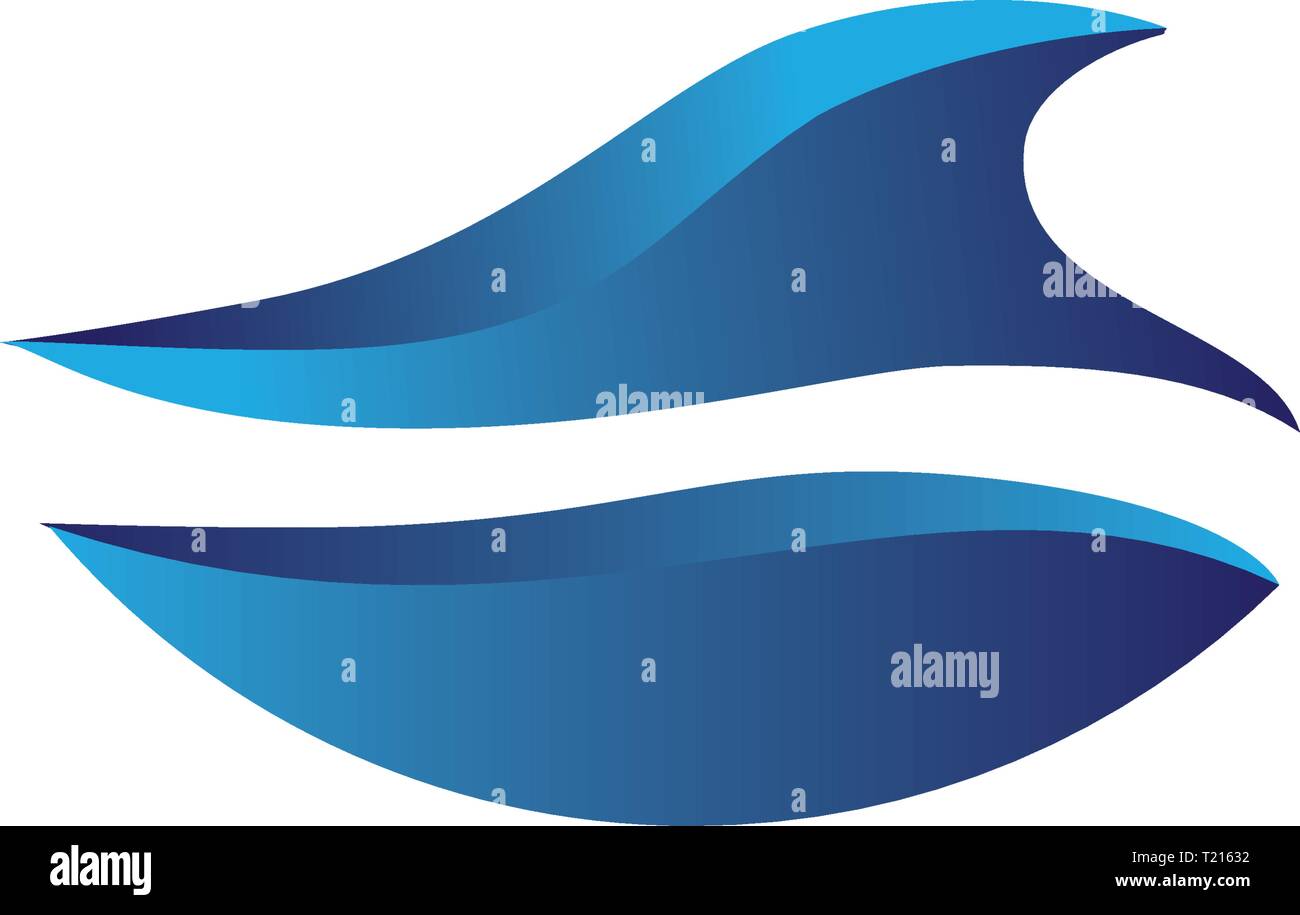 abstract ocean waves, logo Stock Vector Image & Art - Alamy