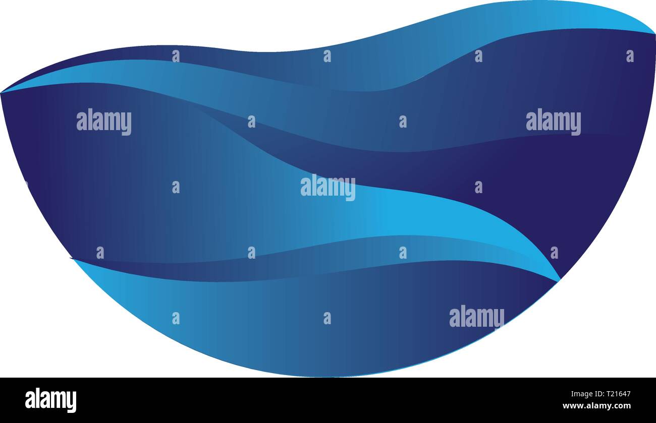 abstract ocean waves, logo Stock Vector Image & Art - Alamy