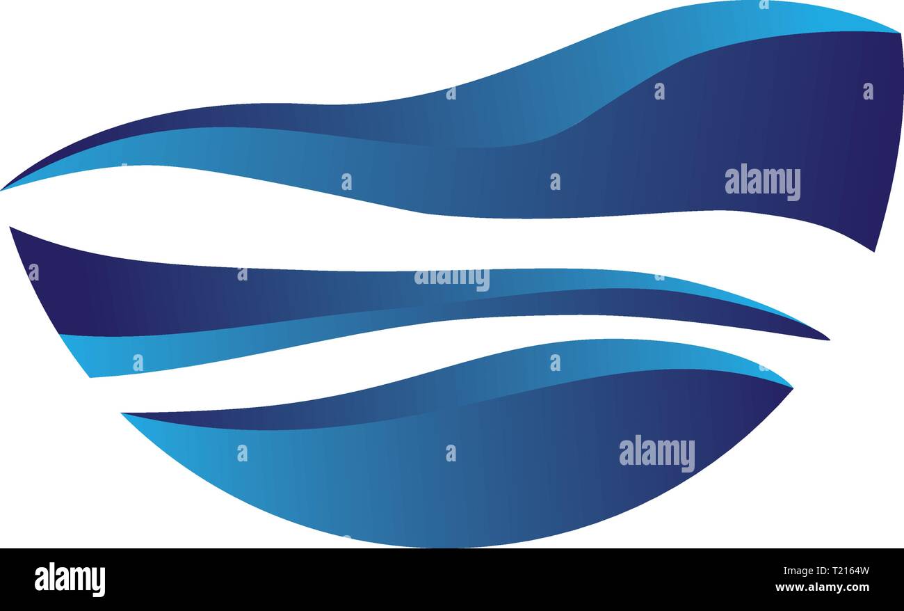 abstract ocean waves, logo Stock Vector Image & Art - Alamy