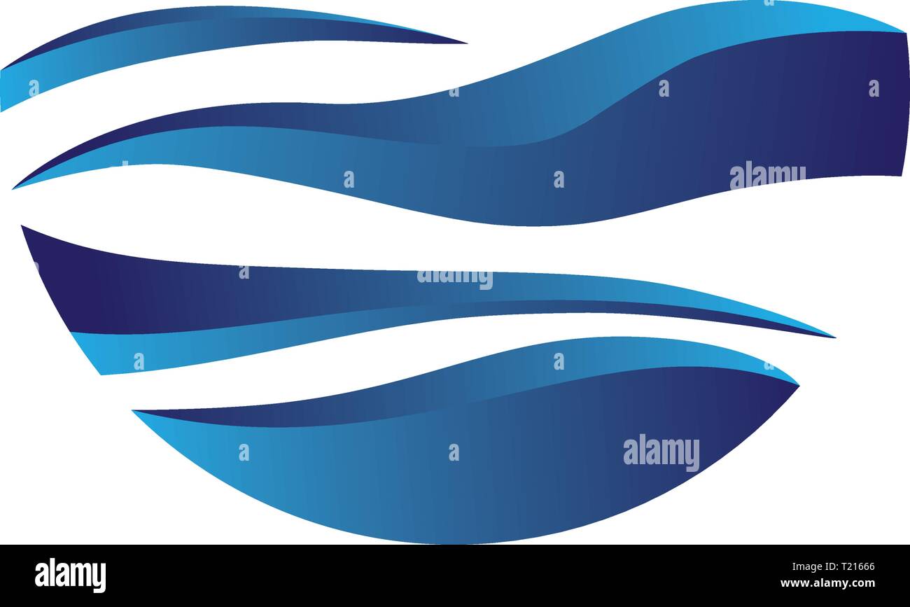 abstract ocean waves, logo Stock Vector Image & Art - Alamy