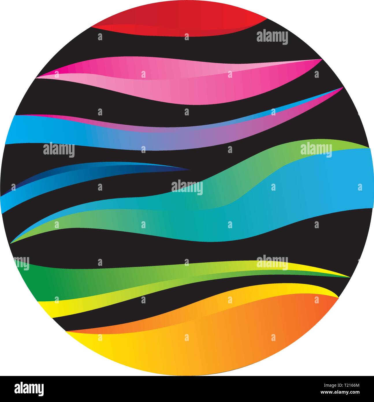 Colorful round logo Stock Vector Images - Alamy